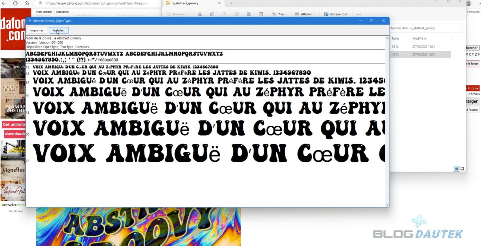 Ajouter une police sur Word