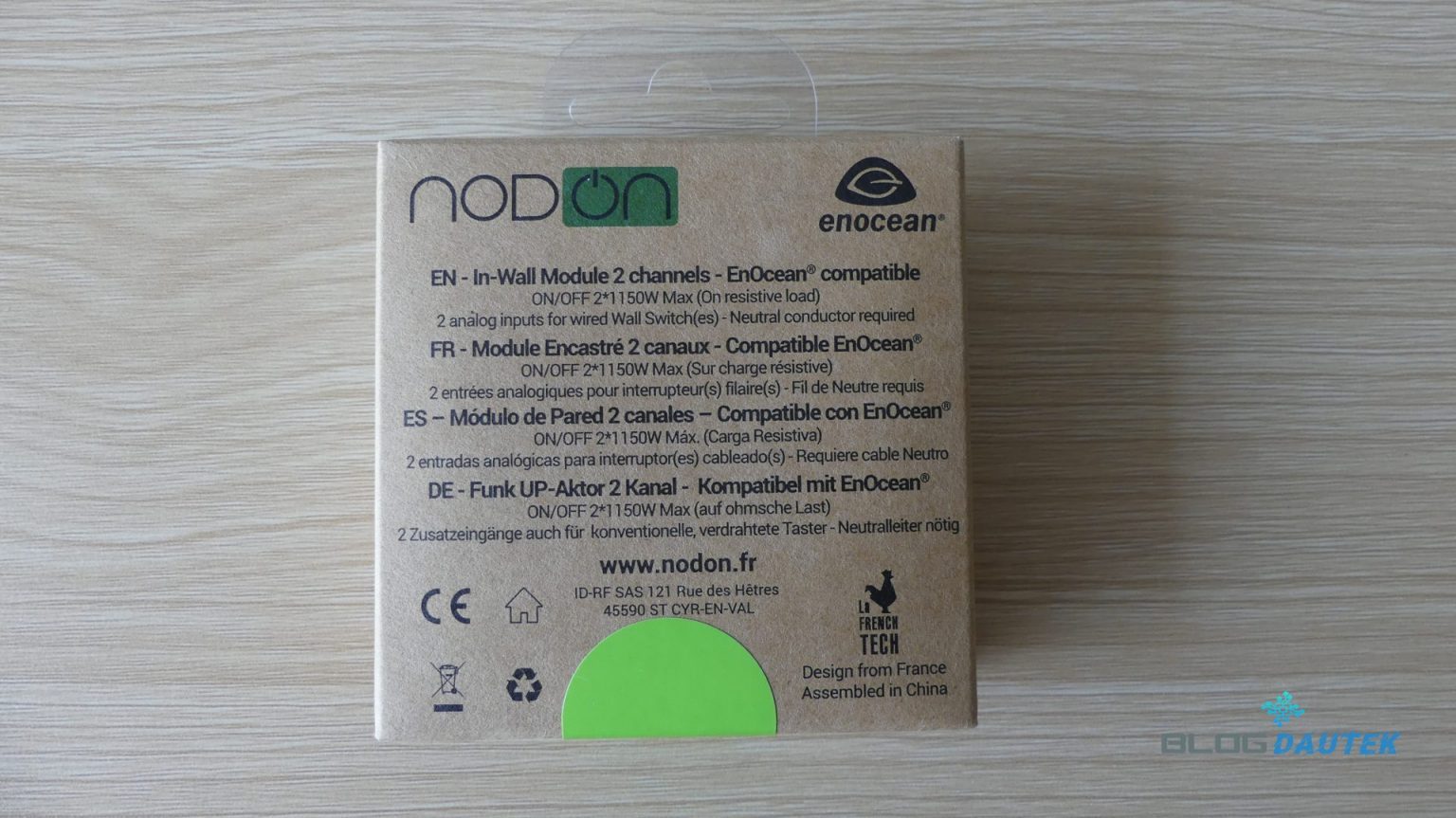 Test du pack éclairage Nodon Enocean