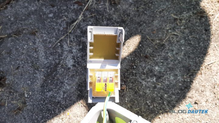 Test de la boite gel Wago étanche